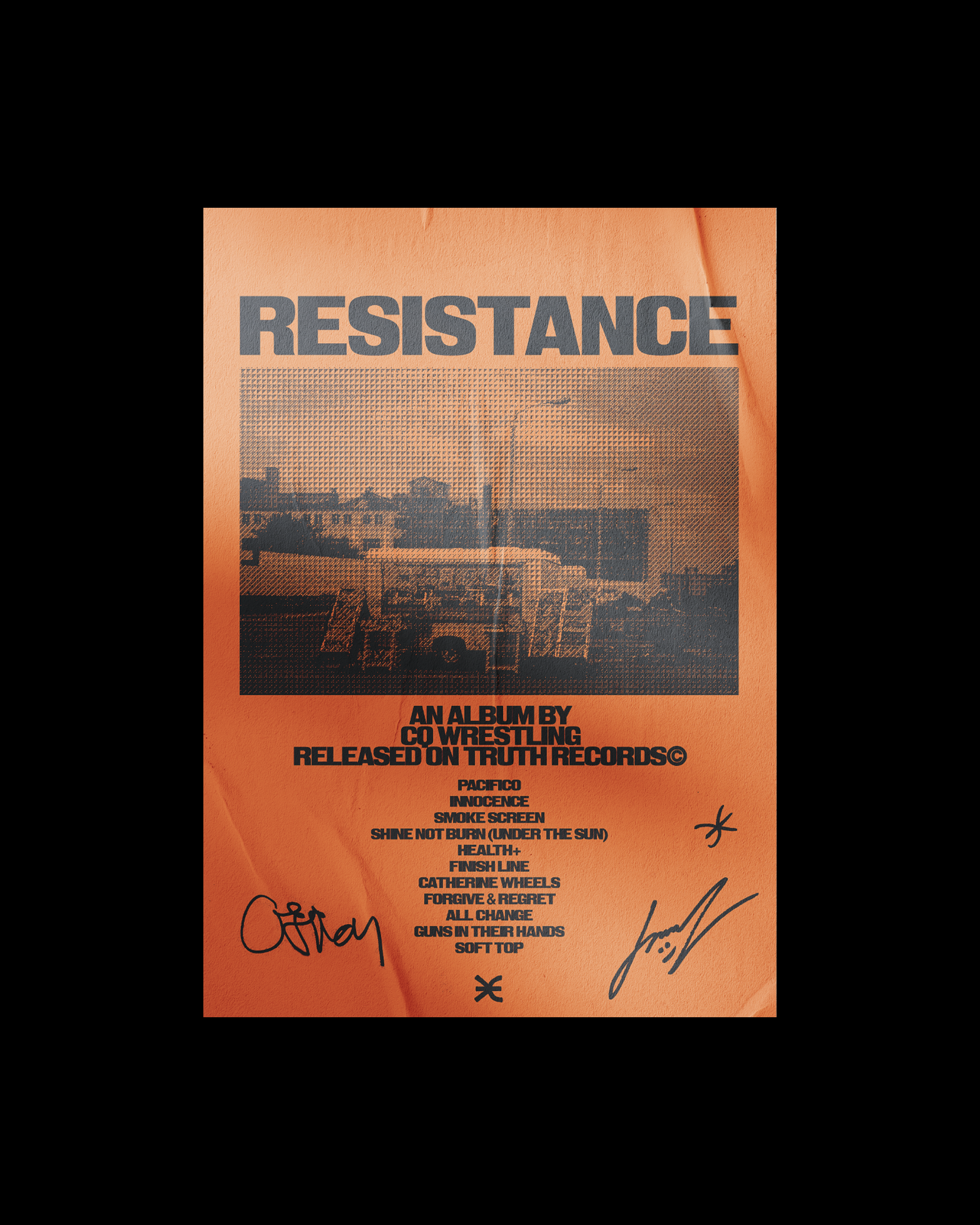 Resistance Signed Art Print (Authentically) – CQ WRESTLING